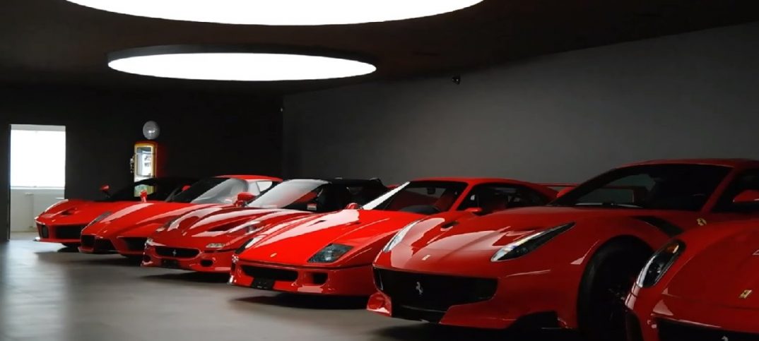 ¿Es ésta la mejor colección de Ferrari del mundo?