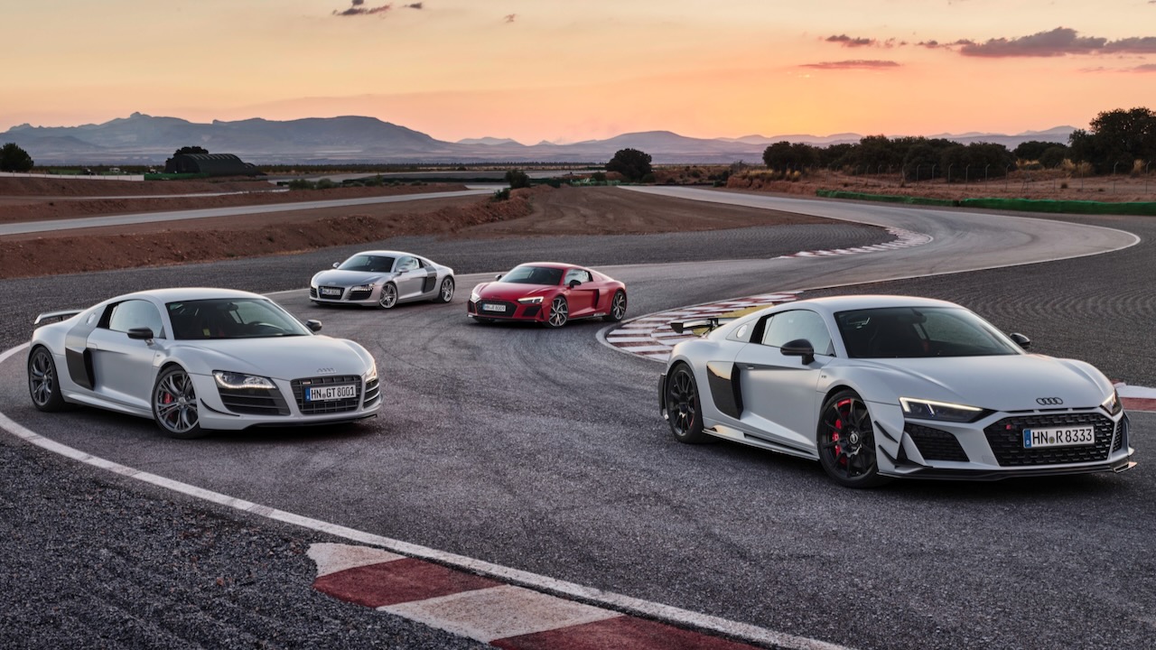 Audi R8 2007-2024: historia y legado del motor central de los cuatro aros